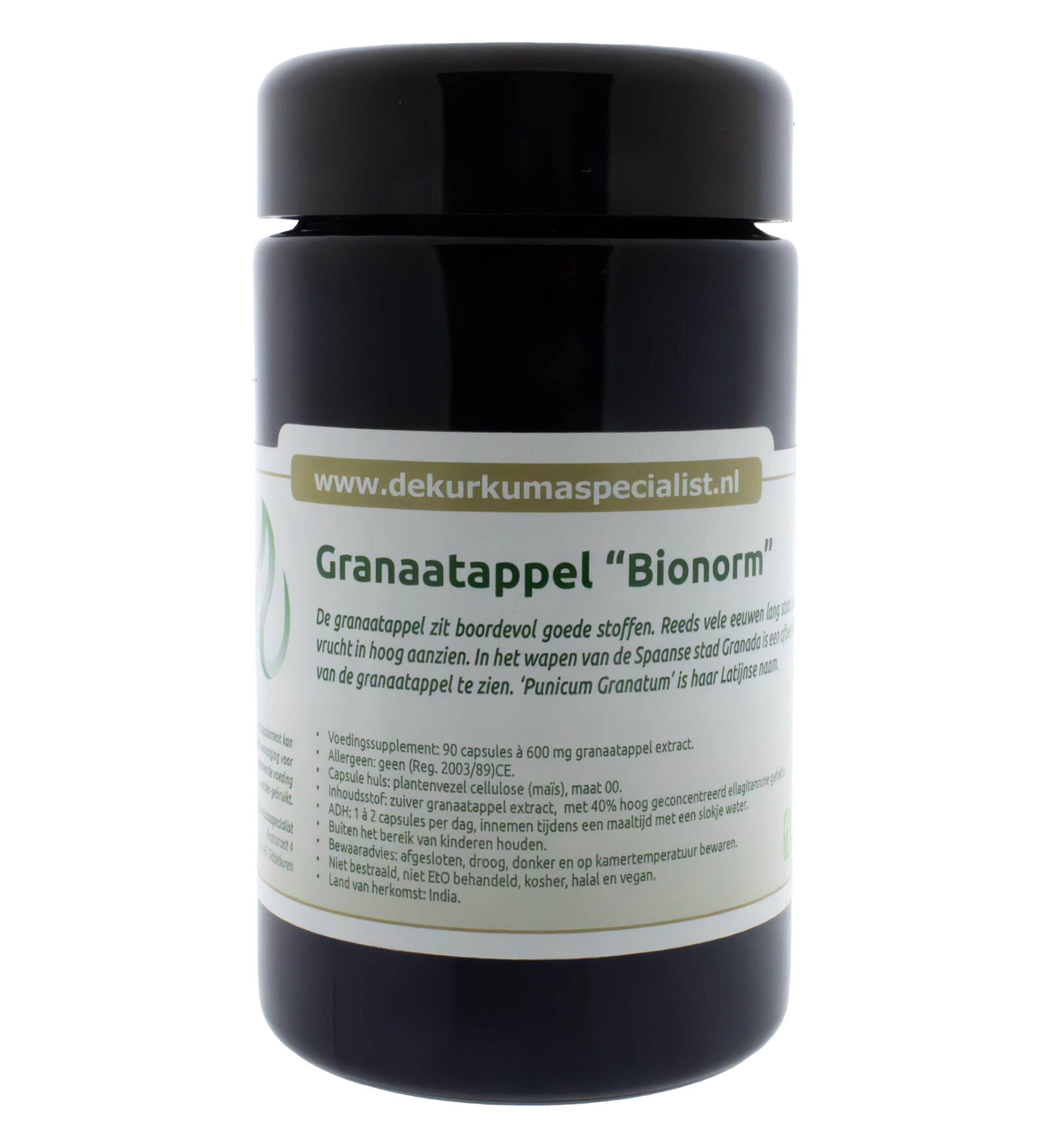 Granaatappel 'Bionorm' (1 flacon) - De Kurkuma Specialist
