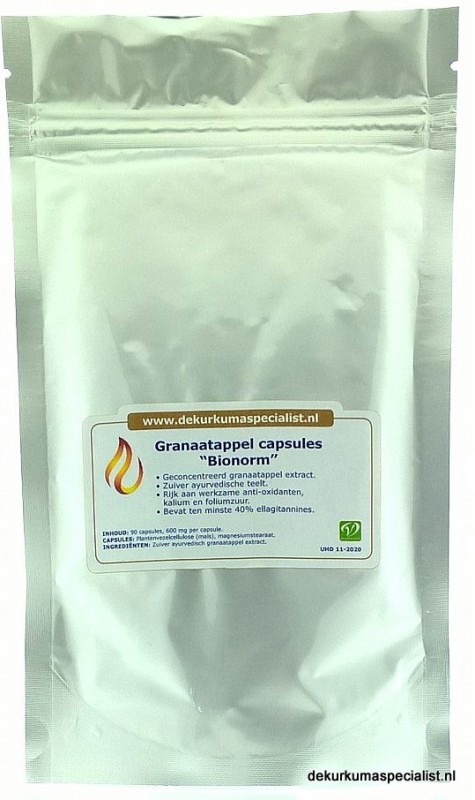 Granaatappel 'Bionorm' (1 brievenbus verpakking) | De Kurkuma Specialist