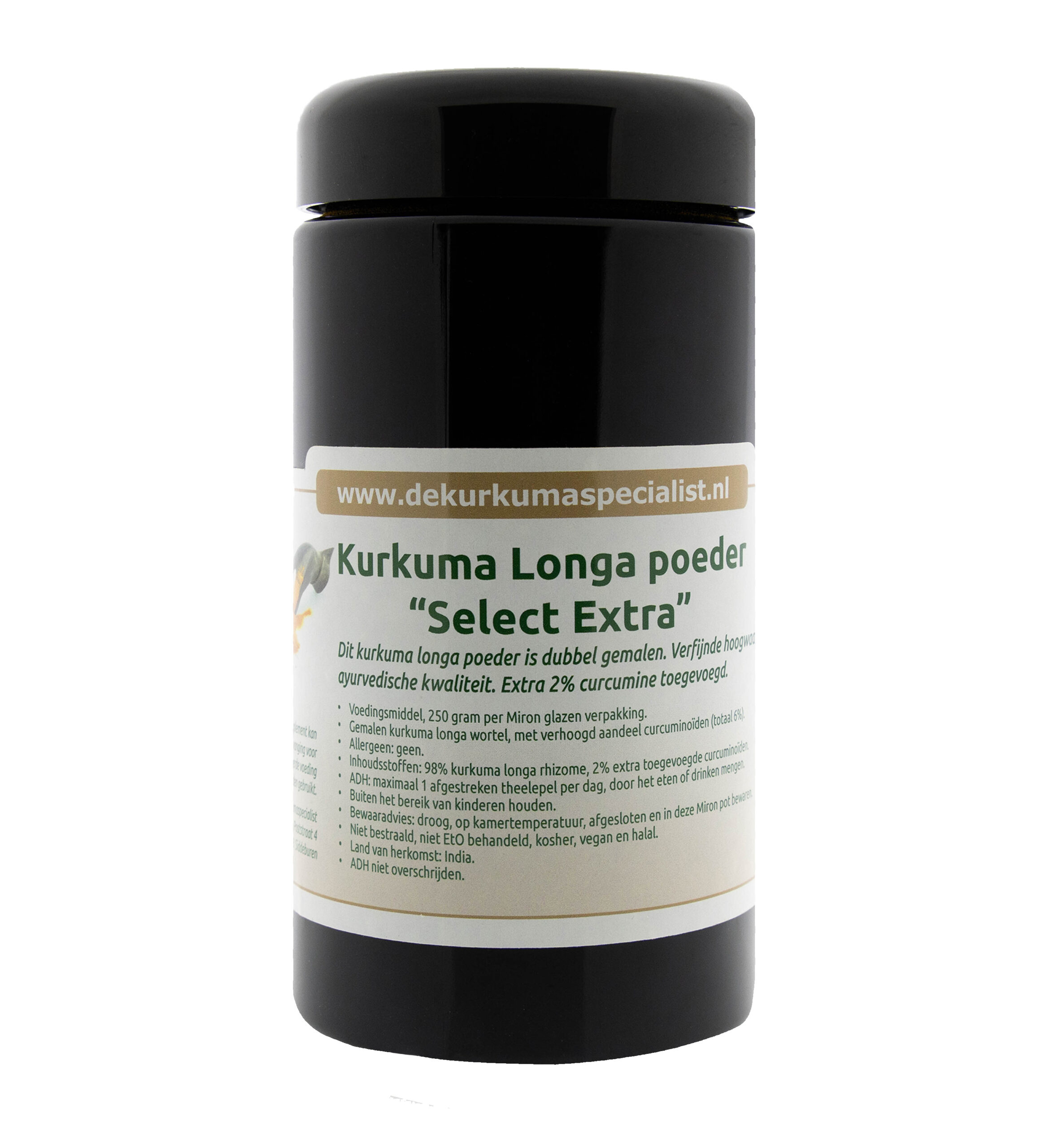 Kurkuma Longa poeder 'Select extra' - De Kurkuma Specialist